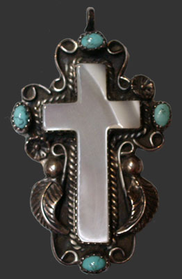 Elaborate Cross Pendant - Southwest Indian Jewelry - Diné - Navajo ...