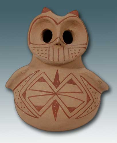 Southwest Indian Pottery | Mojave | Figurines | Elmer Gates | Owl ...
