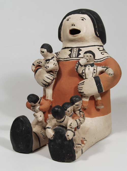 Southwest Indian Pottery | Cochiti Pueblo | Storyteller Figurine | Tim ...