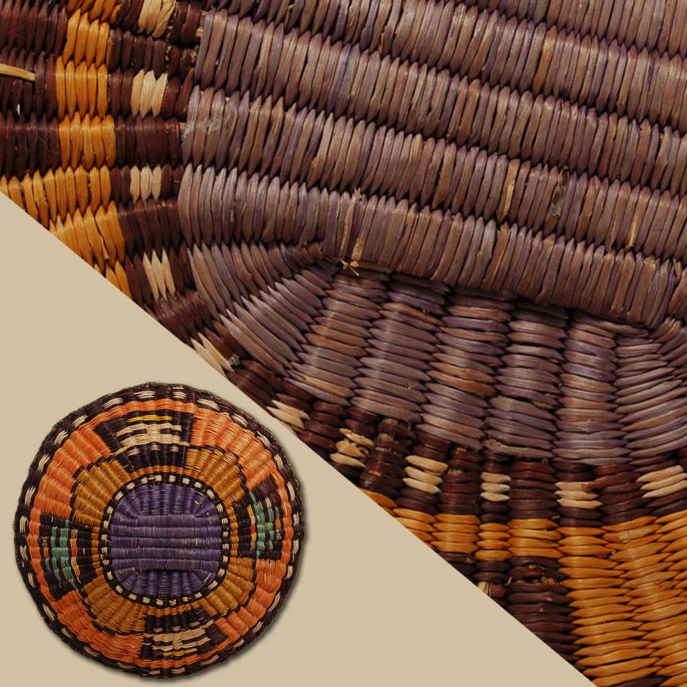 Hopi Third Mesa Pictorial Wicker Plaque - Southwest Indian Baskets ...
