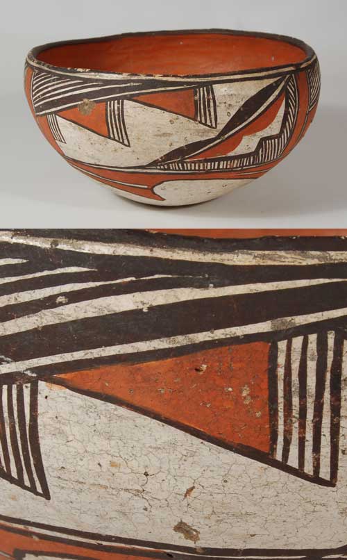 Southwest Indian Pottery | Isleta Pueblo | Historic | Polychrome Isleta ...