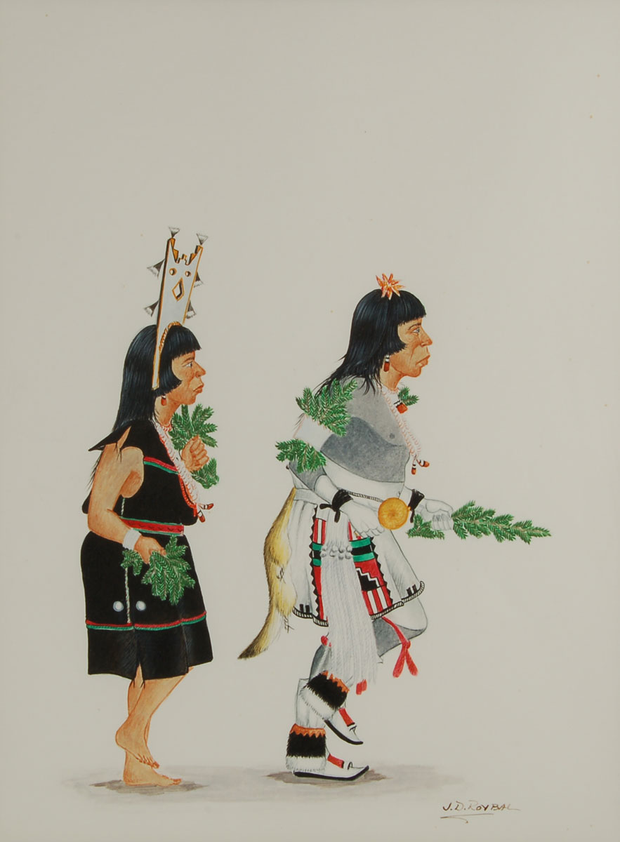 Native Painting – Pueblo 25386 - Adobe Gallery, Santa Fe