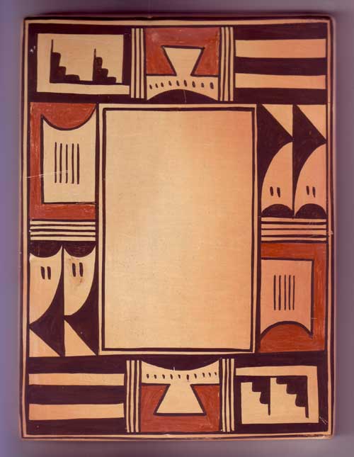 Hopi Pueblo Polychrome Pottery Tile - Sadie Adams - Southwest Indian ...
