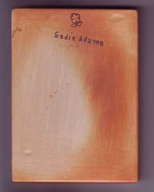 Hopi Pueblo Polychrome Pottery Tile by Sadie Adams - Southwest Indian ...