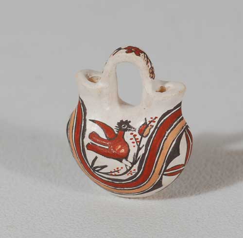 Laguna Pueblo Extreme Miniature Acoma-Style Wedding Vase by Thomas ...