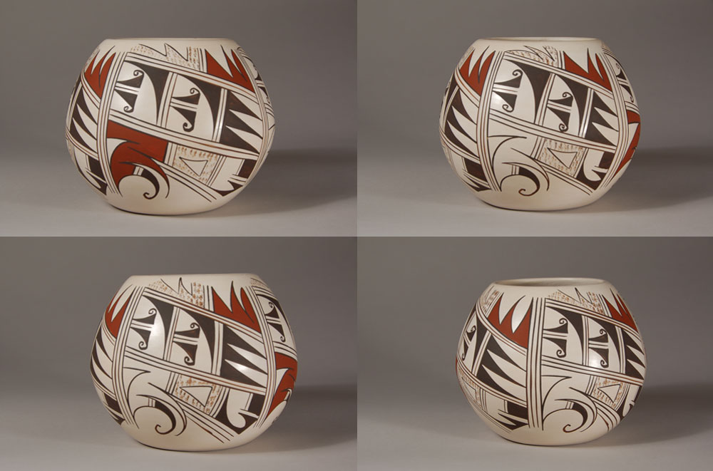 Hopi Polychrome Jar by Joy Navasie Frog Woman - Southwest Indian ...