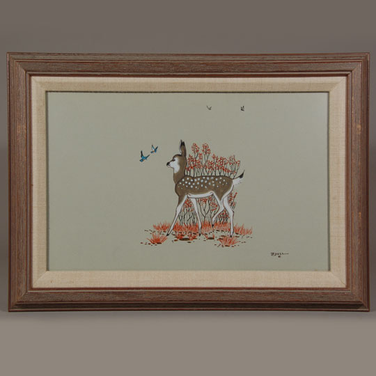 Dine (Navajo) Pair of Original Paintings by Beatien Yazz - Adobe ...