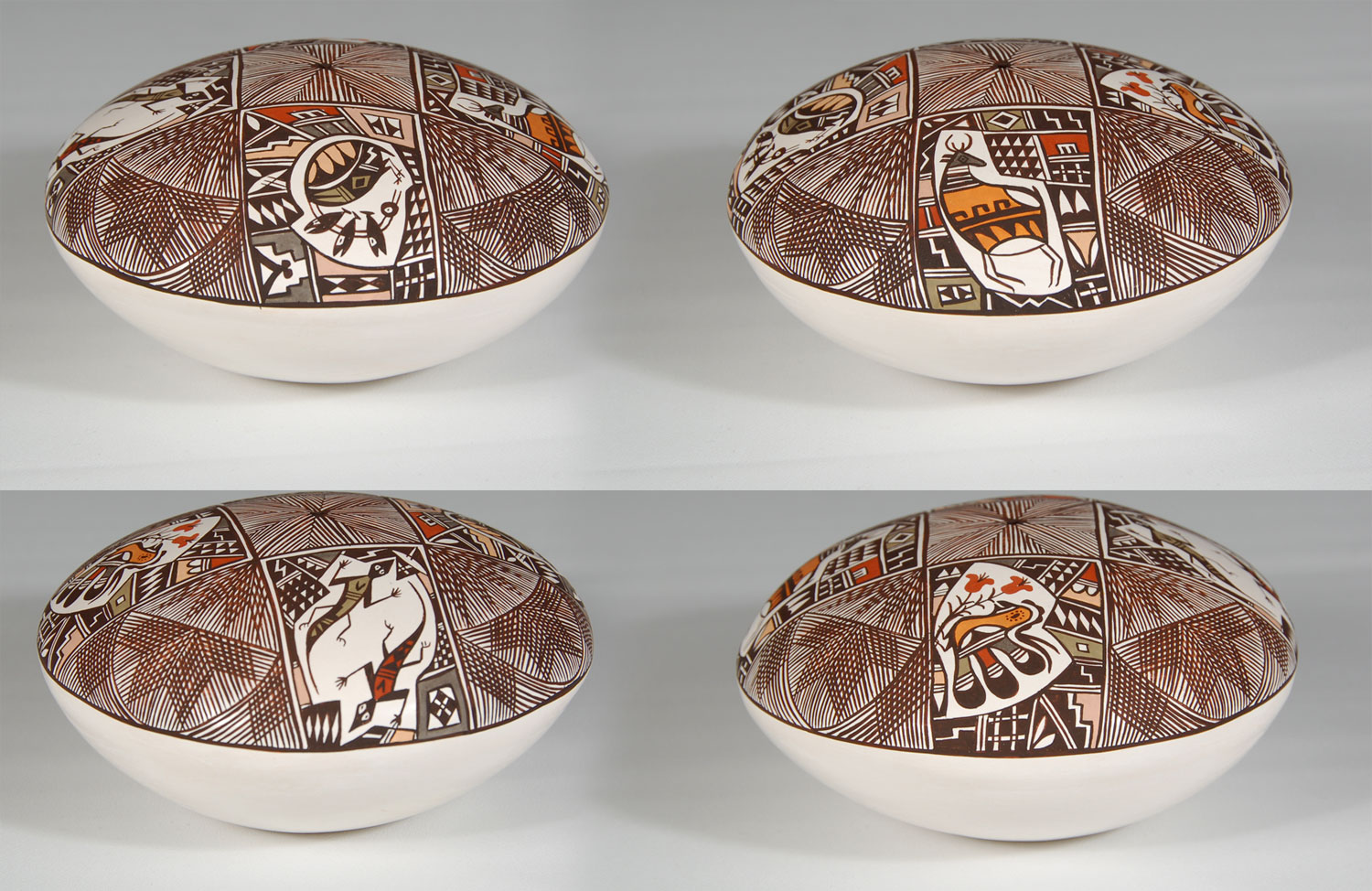 Acoma Pueblo Polychrome Small Seed Jar Southwest Indian Pottery ...
