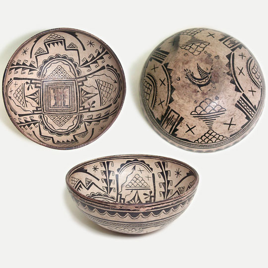 Tesuque Pottery Historic - C3569 - Adobe Gallery, Santa Fe