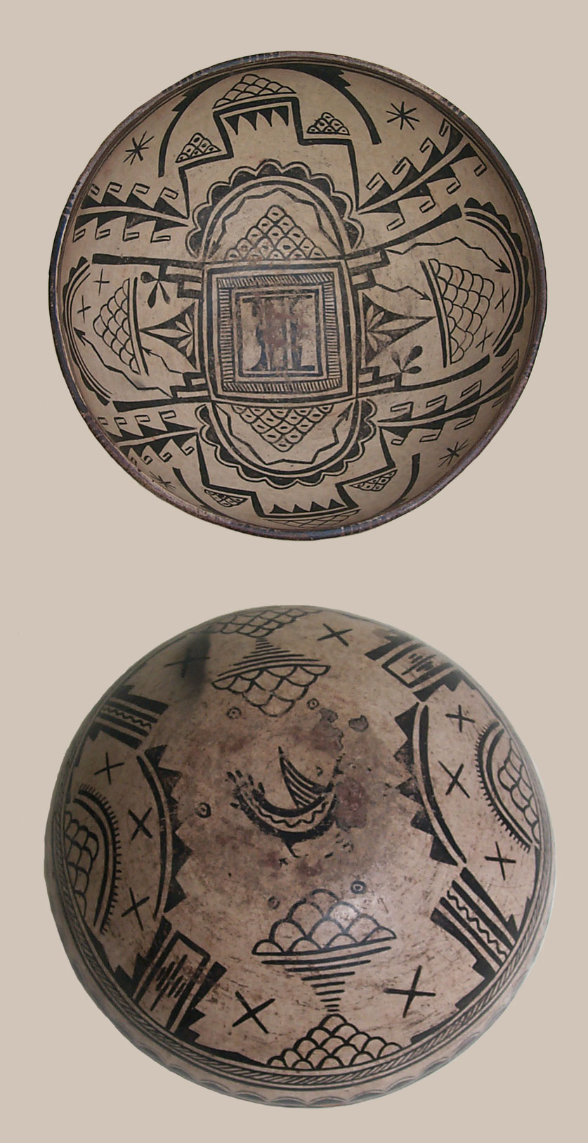 Tesuque Pottery Historic - C3569 - Adobe Gallery, Santa Fe