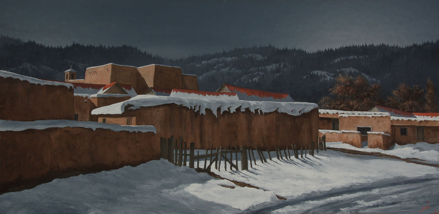 Winter Snow Scene Painting - Betty Jean Sabo | Adobe Gallery - Adobe ...