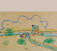 Native American Indian Paintings - Adobe Gallery, Santa Fe