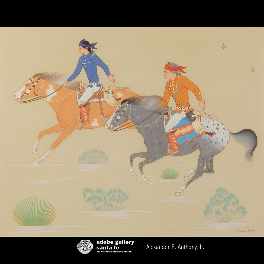 Native American Painting C4059-01 - Adobe Gallery, Santa Fe