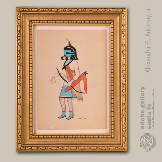 Native American Painting C4160D8 - Adobe Gallery, Santa Fe