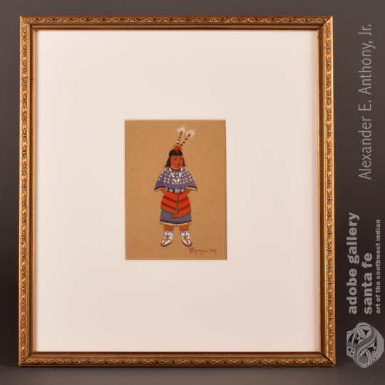 Native American Painting C4195A - Adobe Gallery, Santa Fe