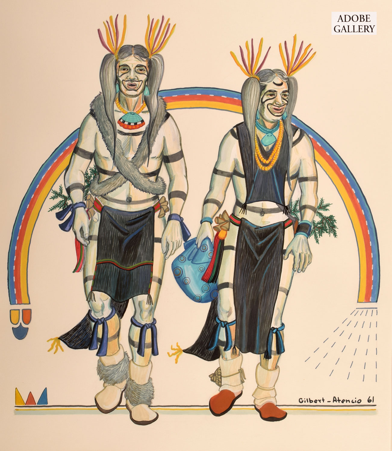 Native American Southwest Painting 26231 - Adobe Gallery, Santa Fe