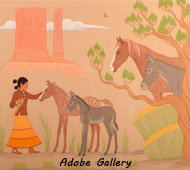 Harrison Begay Paintings - Adobe Gallery, Santa Fe