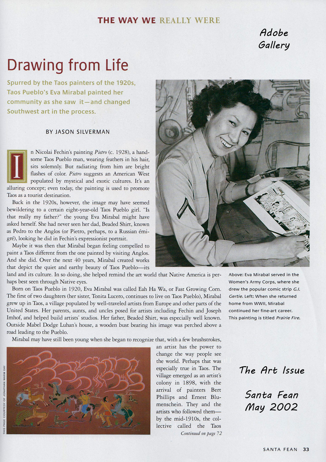 Santa Fean Magazine C4424W - Adobe Gallery, Santa Fe
