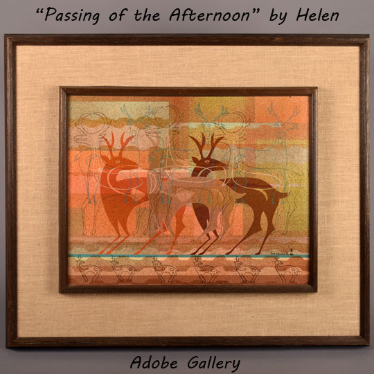 Helen Hardin Native American Southwest Painting C4466A - Adobe Gallery ...