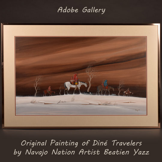 Beatien Yazz Native American Southwest Painting C4466C - Adobe Gallery ...