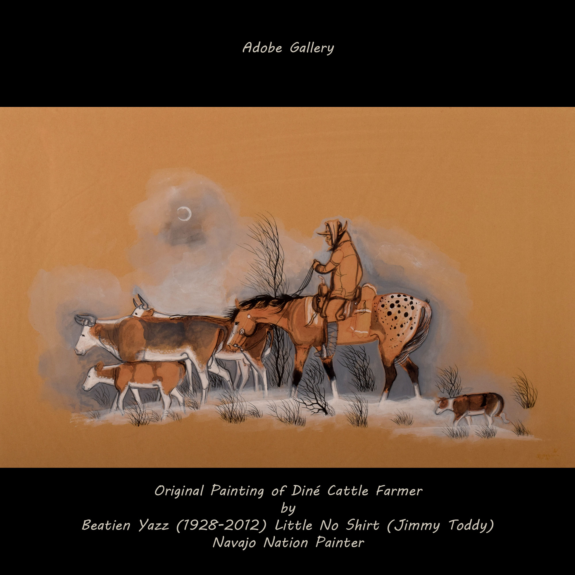 Beatien Yazz Native American Southwest Painting C4466D - Adobe Gallery ...