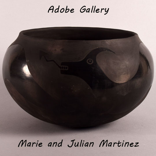 Maria Martinez Southwest Indian Pueblo Pottery C4471 - Adobe Gallery ...