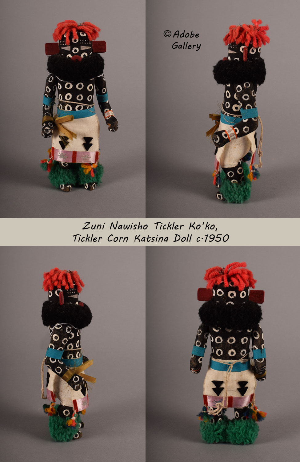 Katsina Doll Zuni Pueblo Kachina Doll C4677B - Adobe Gallery, Santa Fe