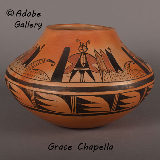 Grace Chapella Modern Southwest Indian Hopi Pueblo Pottery C4691B ...