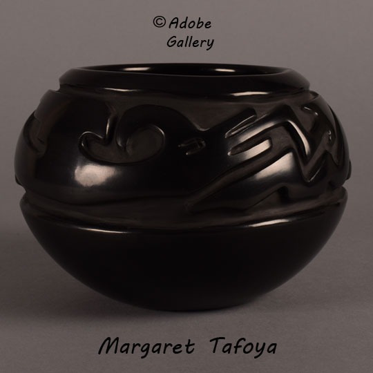 Tafoya Modern Southwest Indian Pueblo Black Pottery C4706 - Adobe ...
