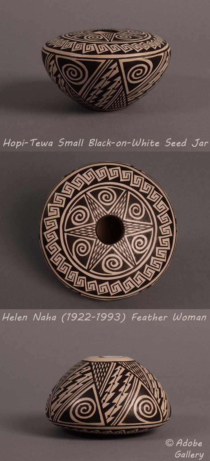 Helen Naha Feather Woman Southwest Indian Pottery C4727F - Adobe ...