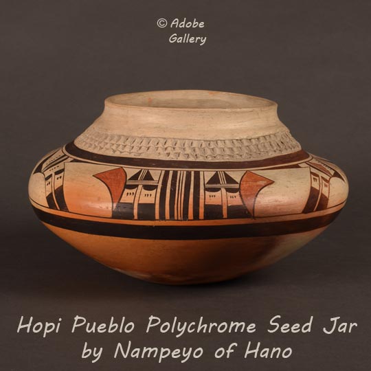 Nampeyo Southwest Indian Historic Pottery C4730-10 - Adobe Gallery ...