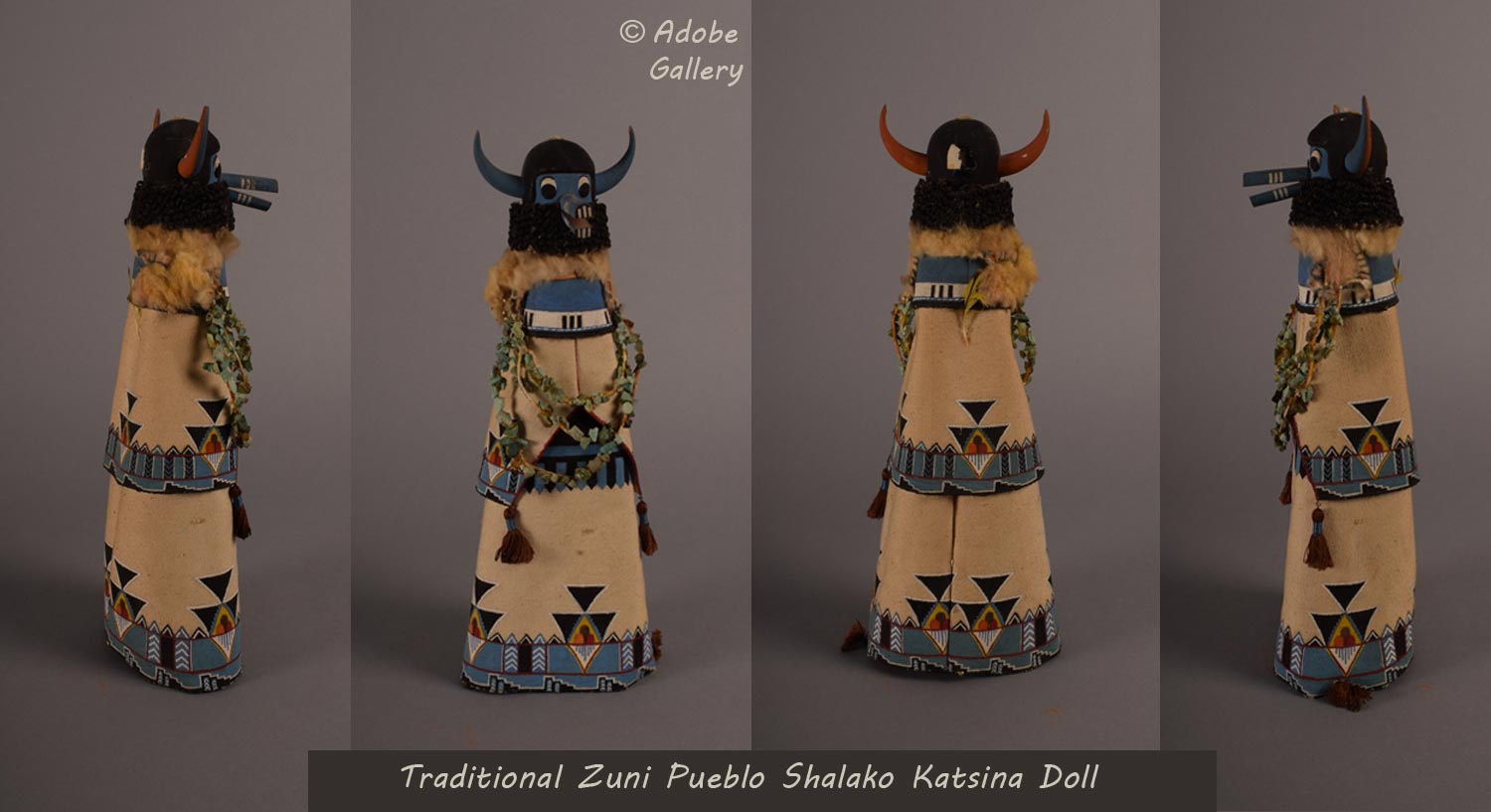 Katsina Doll Zuni Pueblo Kachina Doll Shalako C4725G - Adobe Gallery ...