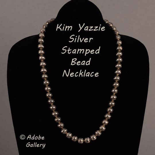 Kim Yazzie Southwest Native American Silver Jewelry Necklace C4756H ...