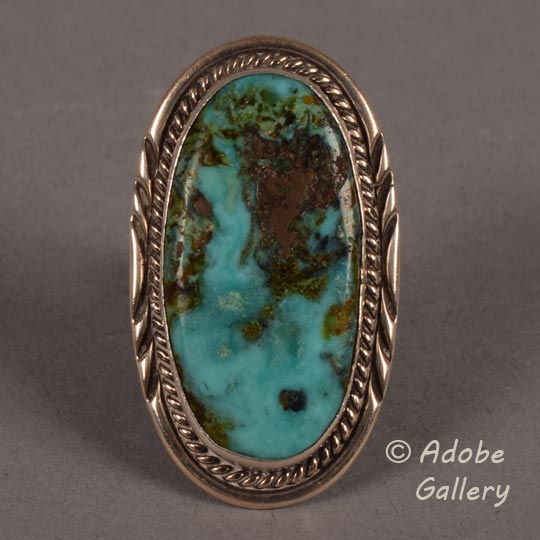 Southwest Native American Turquoise Jewelry Ring C4751W - Adobe Gallery ...