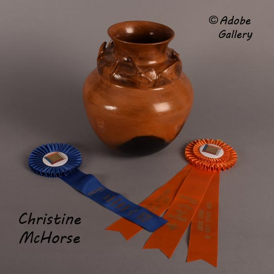 Christine McHorse Southwest Indian Pottery Navajo C4495T - Adobe ...