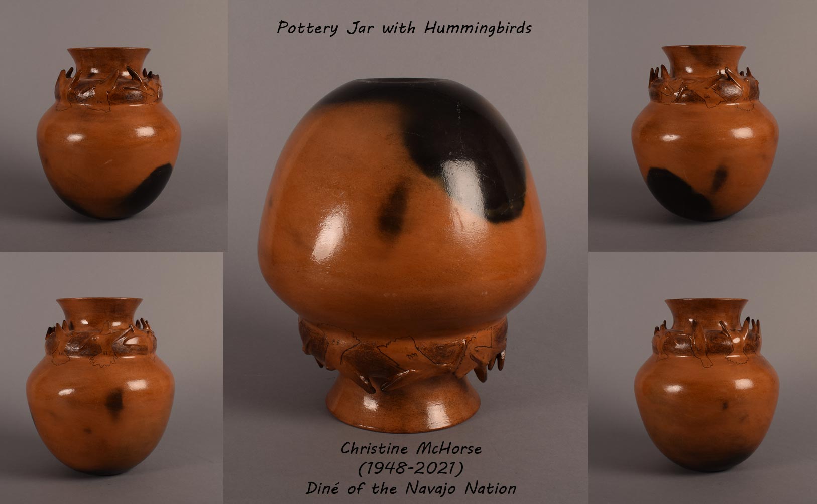 Christine McHorse Southwest Indian Pottery Navajo C4495T - Adobe ...