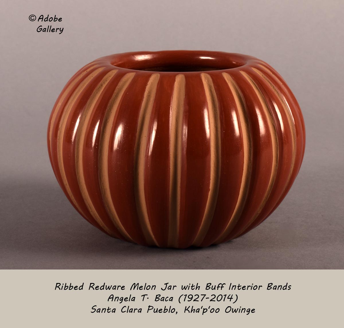Southwest Indian Pottery Angela Baca C4759T - Adobe Gallery, Santa Fe