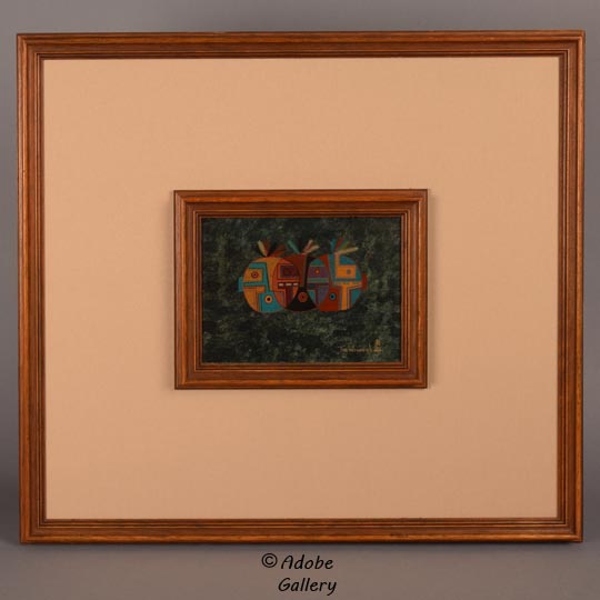 Southwest Native American Painting Helen Hardin Masks C4750B - Adobe ...