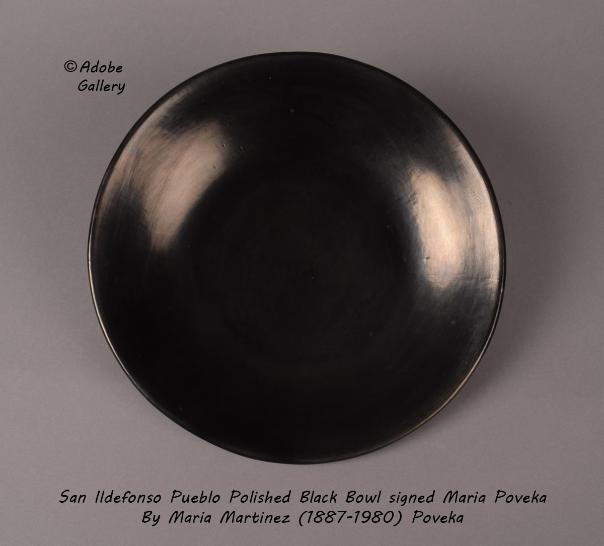 Southwest Indian Black Pottery Maria Martinez Poveka C4812D - Adobe ...