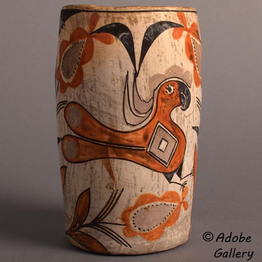 Acoma Pueblo Parrot Southwest Indian Historic Pottery 26352 - Adobe ...