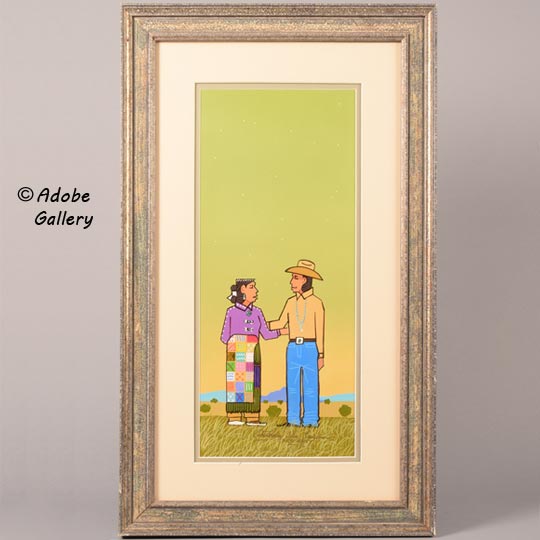 Navajo Southwest Native American Painting Anthony Chee Emerson C4907F ...