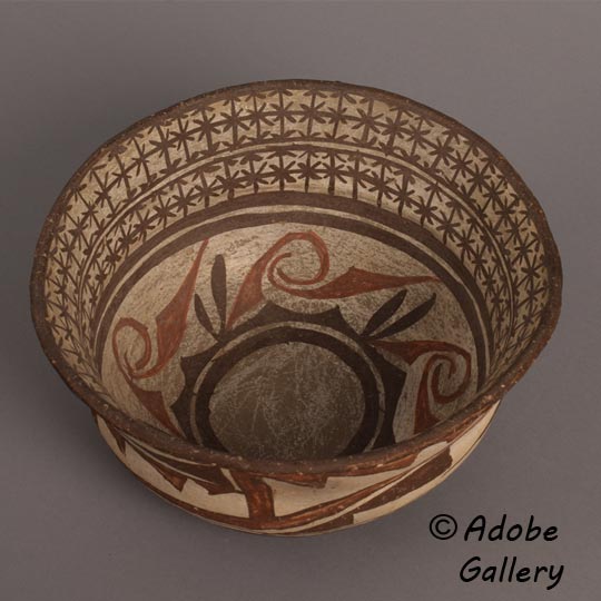 Southwest Indian Historic Zuni Pueblo Pottery Bowl C4915D - Adobe ...