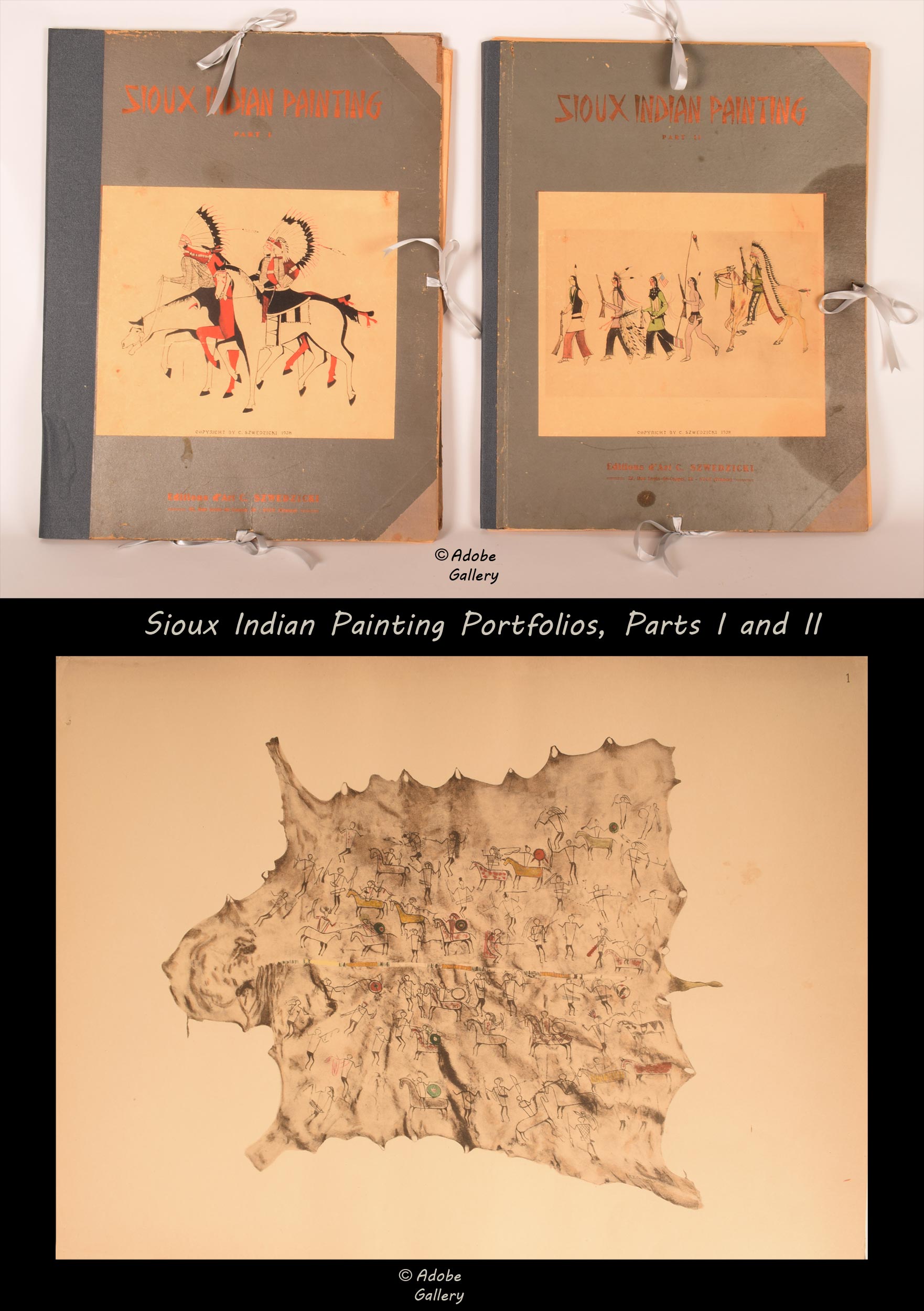 Sioux Southwest Indian Original Print C4814D - Adobe Gallery, Santa Fe