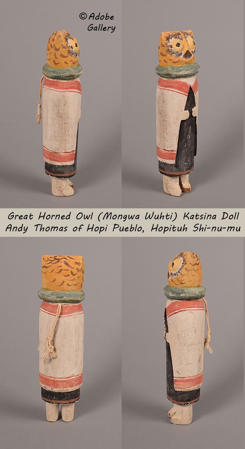 Katsina Doll Hopi Pueblo Kachina Doll Andy Thomas C4887o - Adobe ...