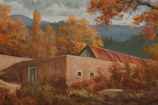 Betty Sabo Painting - 25660 - Adobe Gallery, Santa Fe