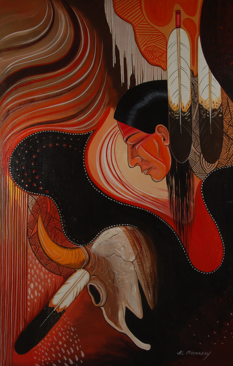 Blog: Al Momaday Painting - C3834E - Adobe Gallery, Santa Fe