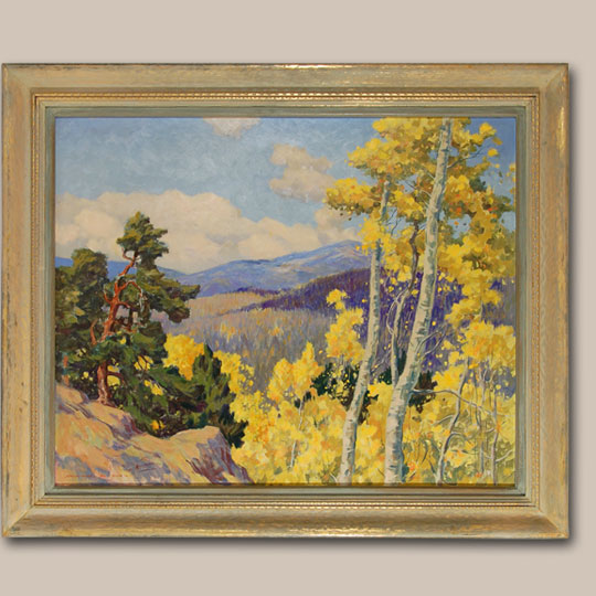 Blog: Arthur W. Hall Painting C3717 - Adobe Gallery, Santa Fe