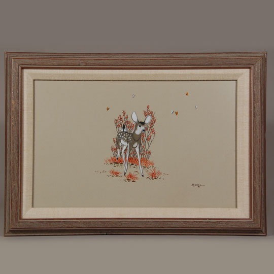 Dine (Navajo) Pair of Original Paintings by Beatien Yazz - Adobe ...