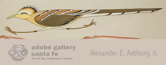 Native Painting – Comanche C3876D - Adobe Gallery, Santa Fe