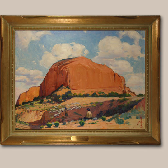 Blog: J. R. Willis Painting - C3835 - Adobe Gallery, Santa Fe